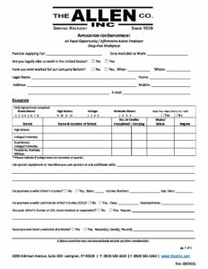 Application-for-Employment – The Allen Company